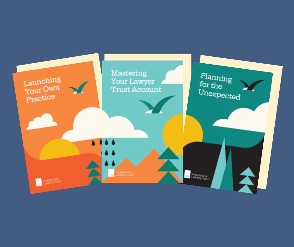 Revised PLF Books for Starting and Managing Your Law Practice!